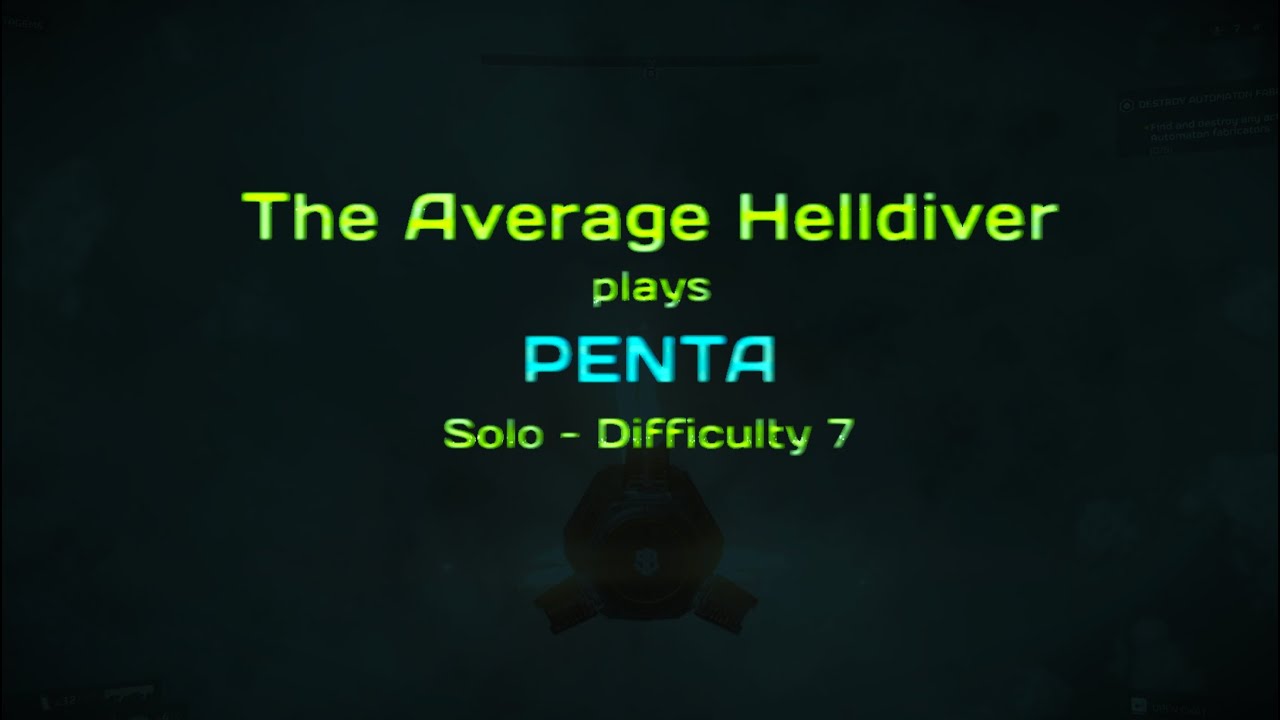 Penta Dive: Solo - Difficulty 7 (Helldivers 2 Gameplay) - YouTube