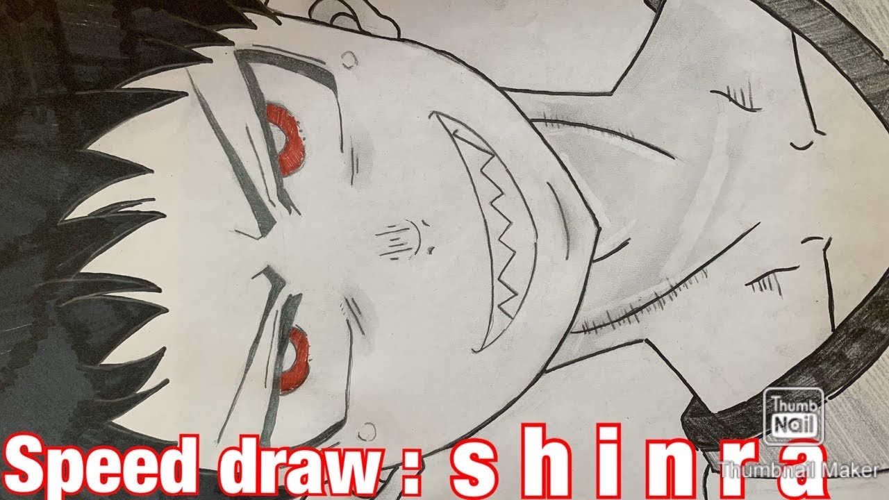 Speed Draw : Shinra ( Fireforce ) - YouTube