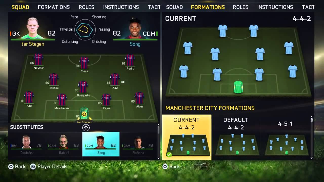 FIFA 15 Gameplay PS4 MENU FIFA 2015 - YouTube