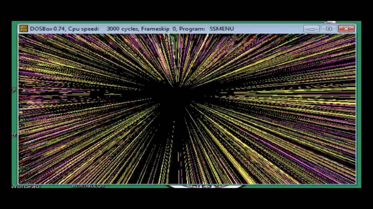 dos screensavers demonstration - YouTube