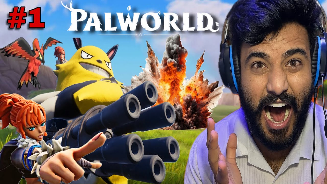Palworld Episode 1:Gun Wale Pokemon ?!Indian Mein Viral Game !First ...