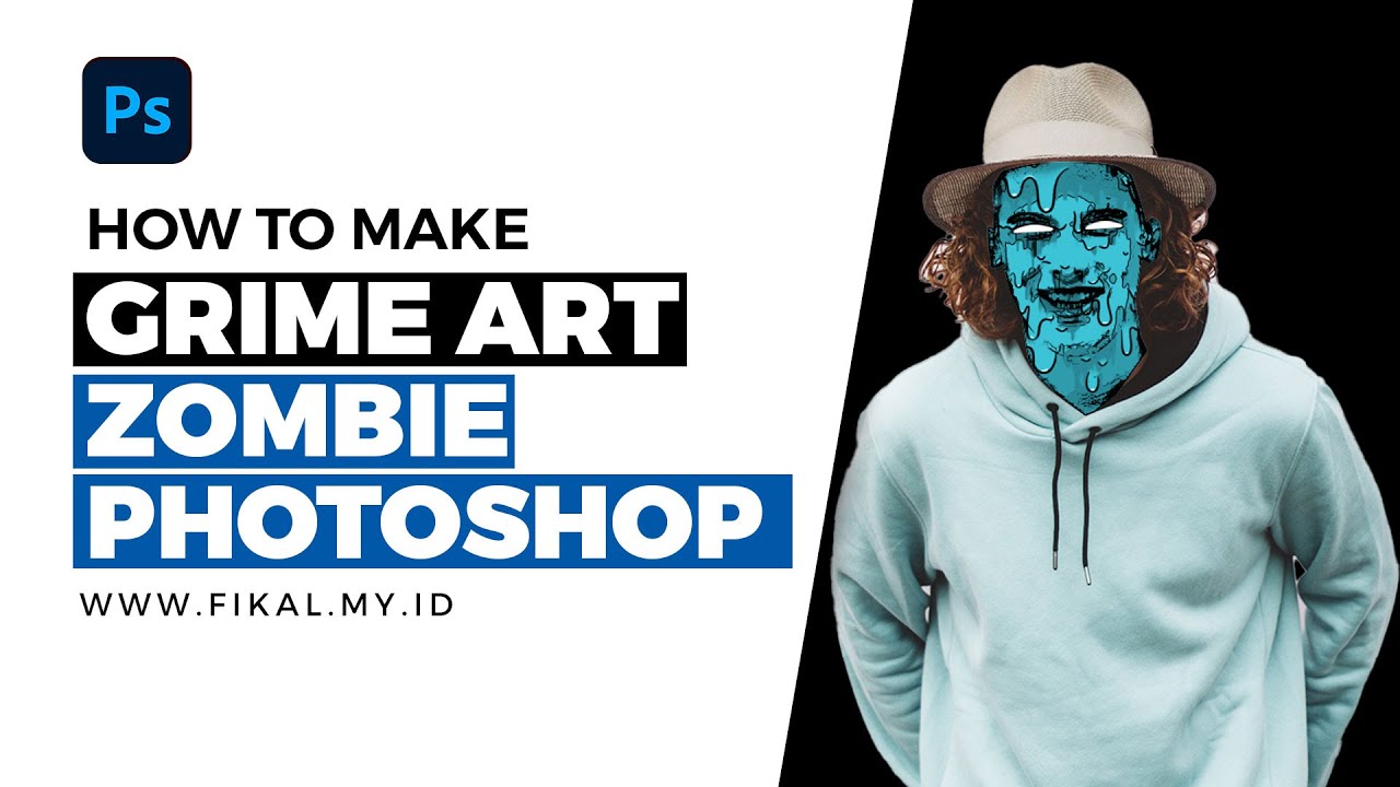 Cara Membuat Grime Art Zombie di Photoshop - Tutorial Photoshop - YouTube