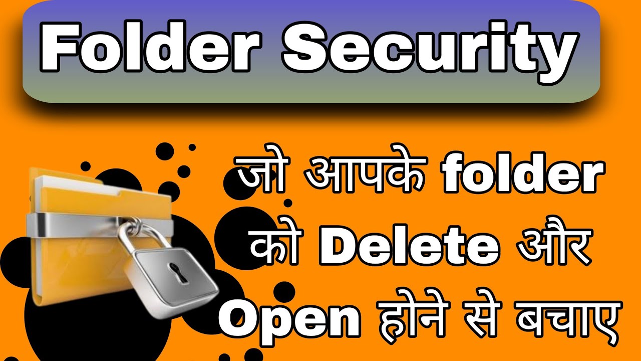 Computer me Folder par Security lock kaise lagaye // How to put ...
