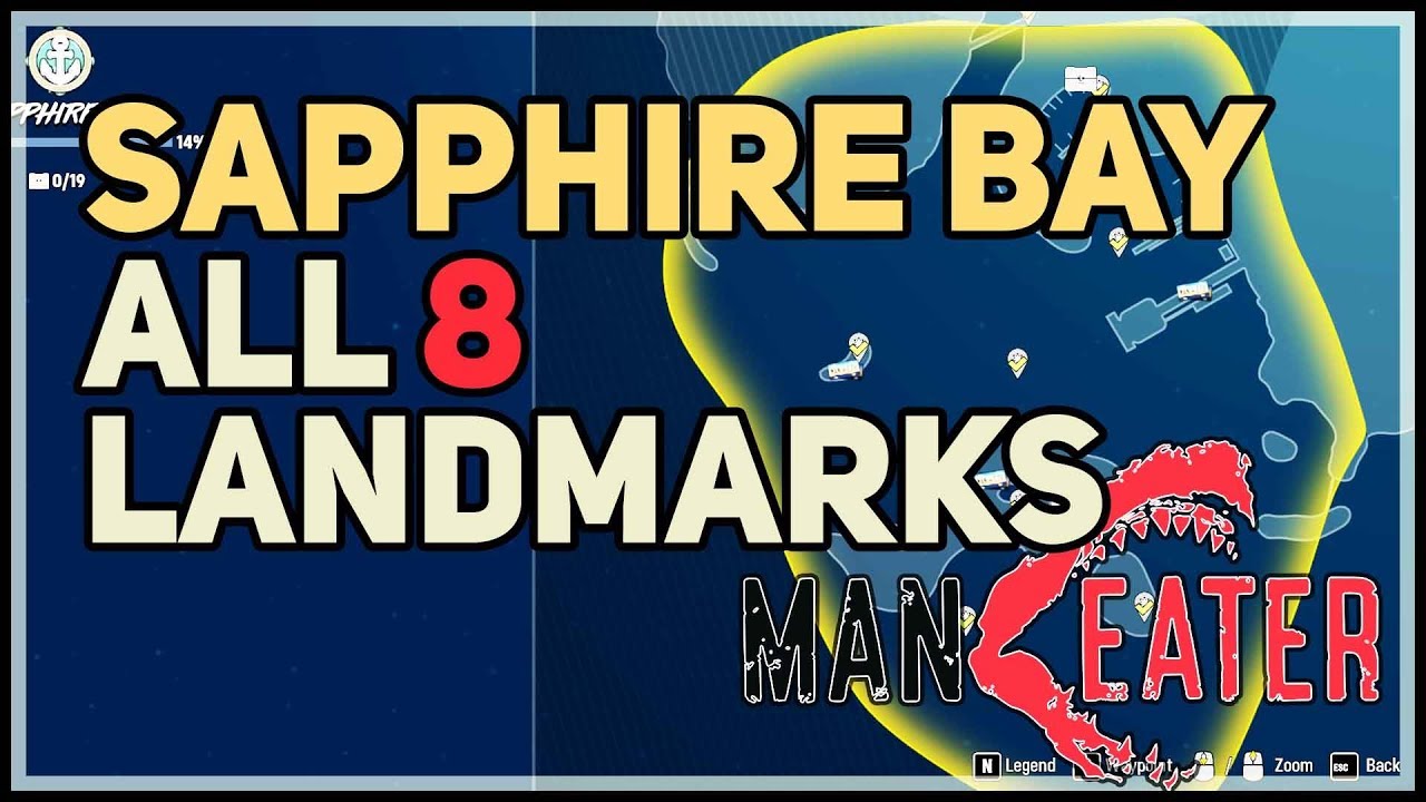 All Sapphire Bay Landmarks Maneater - YouTube