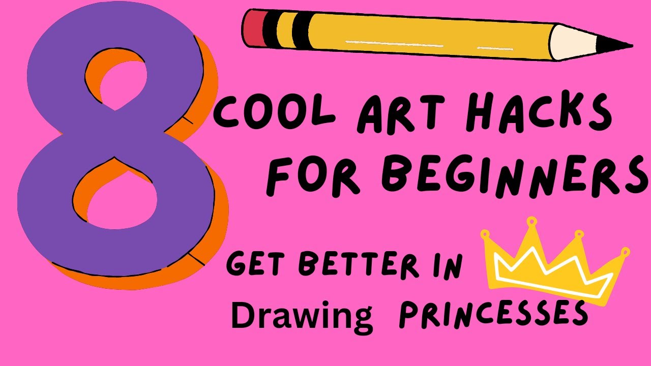 8 cool art hacks & drawing tips for beginners | pencil art | - YouTube