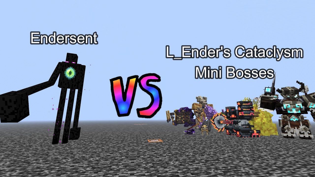 Endersent vs L_Ender's Cataclysm Mini Bosses | Minecraft Mob Battle ...