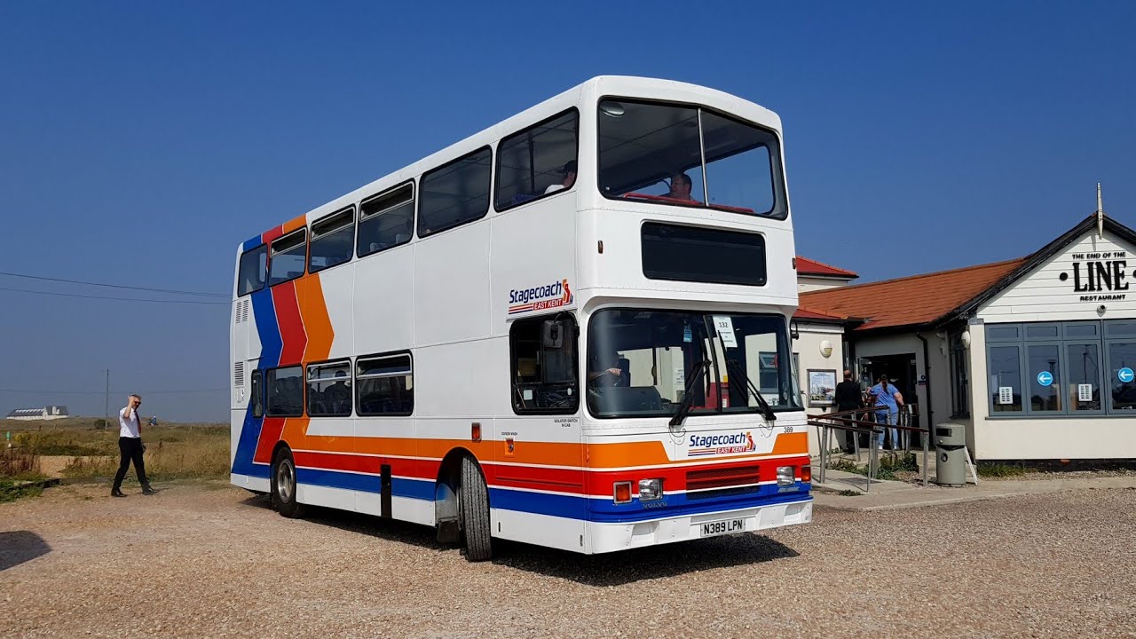 Preserved! Volvo Olympian 389 N389 LPN at New Romney Bus Rally - YouTube