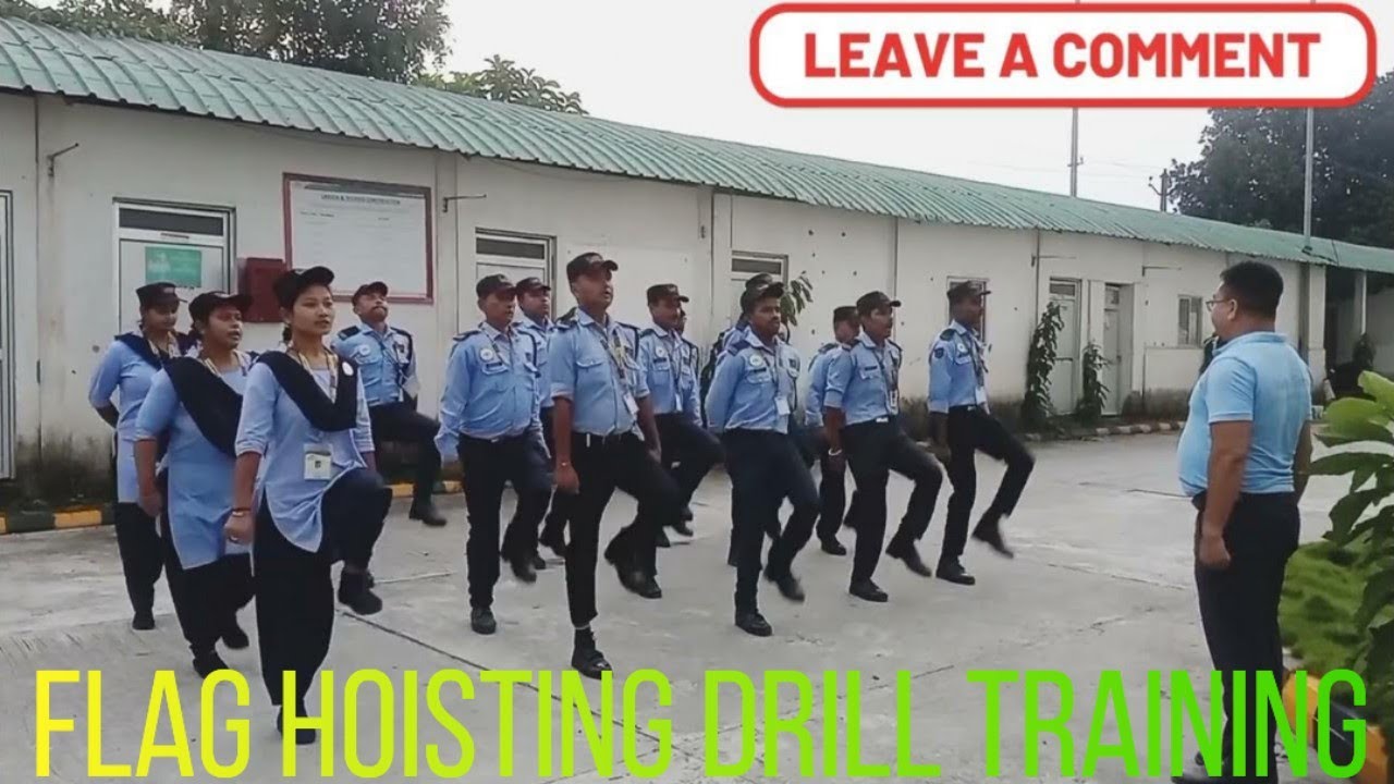 15th August Flag Hosting Drill Training II Hospital Security Guards II ...