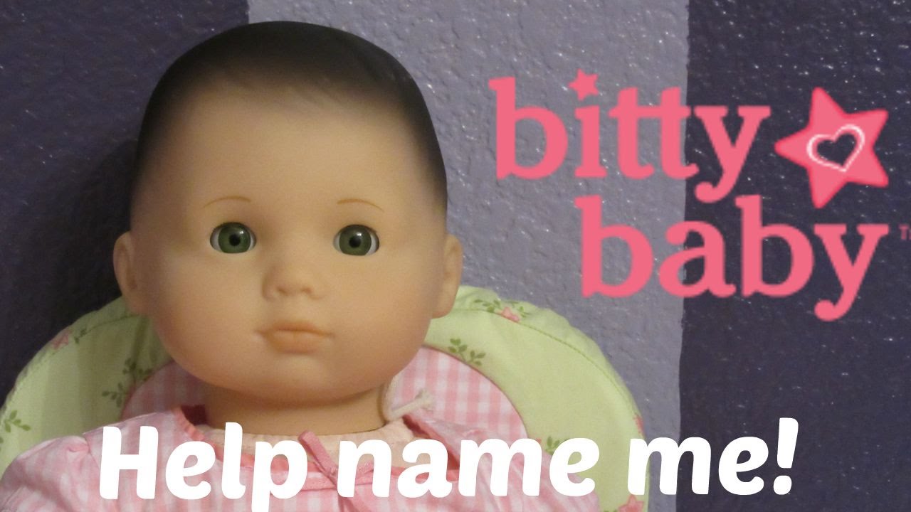BITTY BABY! Brown hair and Green Eyes. Please help name me! - YouTube