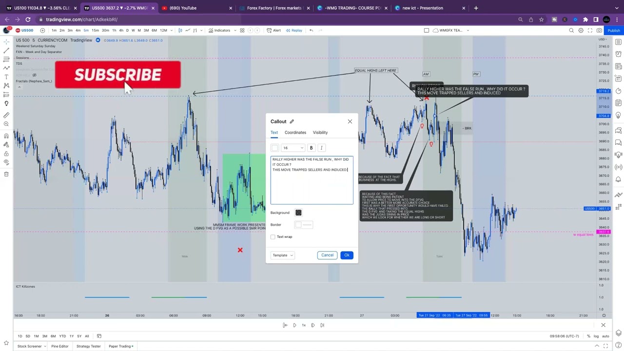 2022 ICT Mentorship Weekly review SEPT 27TH - OCT 2ND TOP DOWN ANALYSIS ...