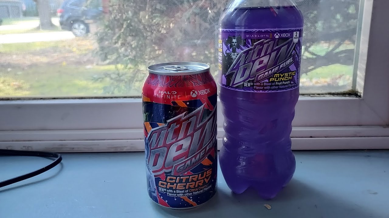 Mtn Dew Game Fuel 2023 Citrus Cherry ( 12 FL OZ Can) Mystic Punch ( 20 ...
