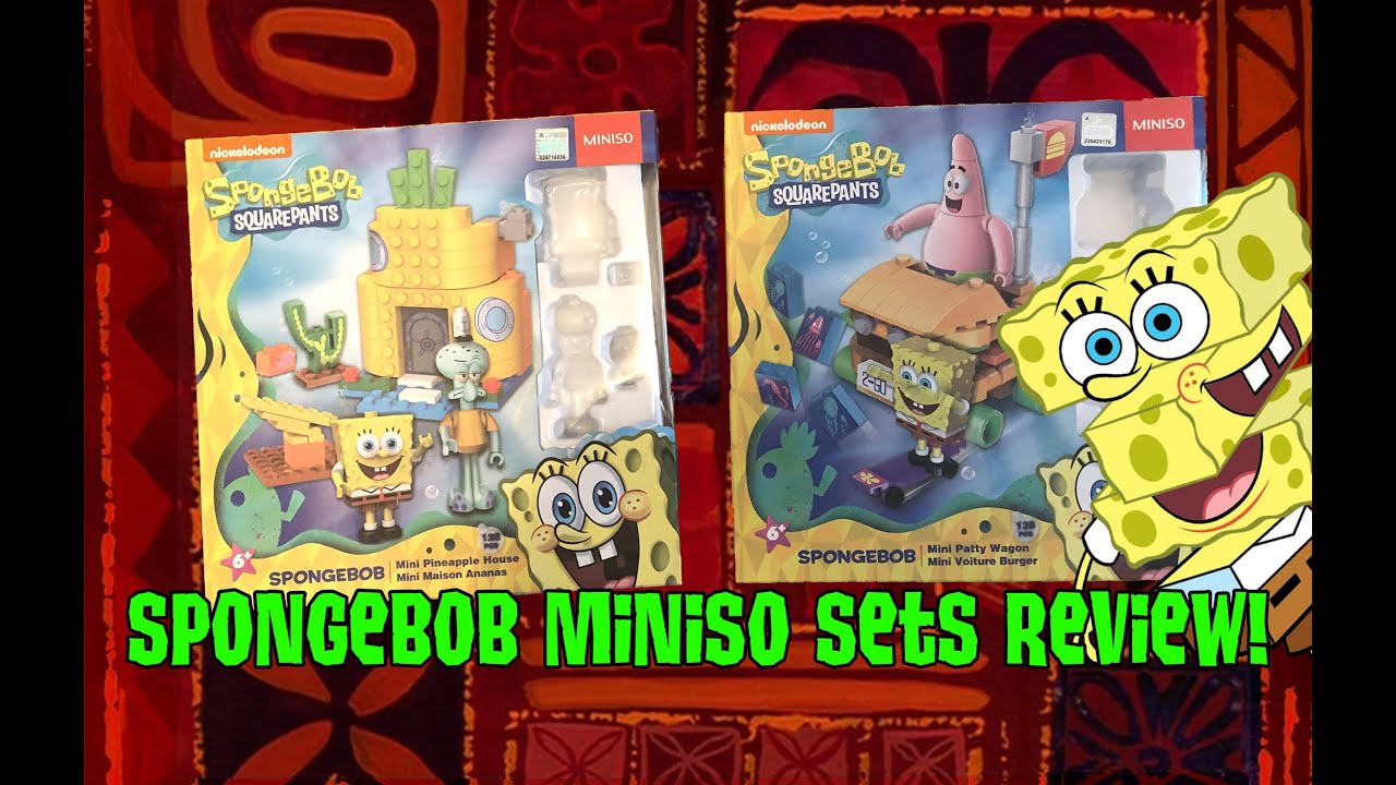 SpongeBob Miniso Pineapple and Patty Wagon Sets Review! - YouTube