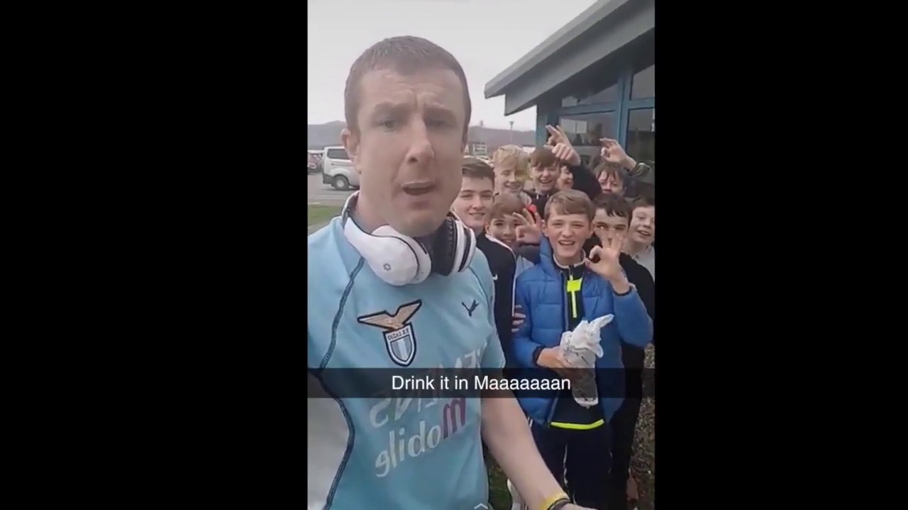 Buff Egan meets Kieran Donaghy and goes to basketball game - YouTube