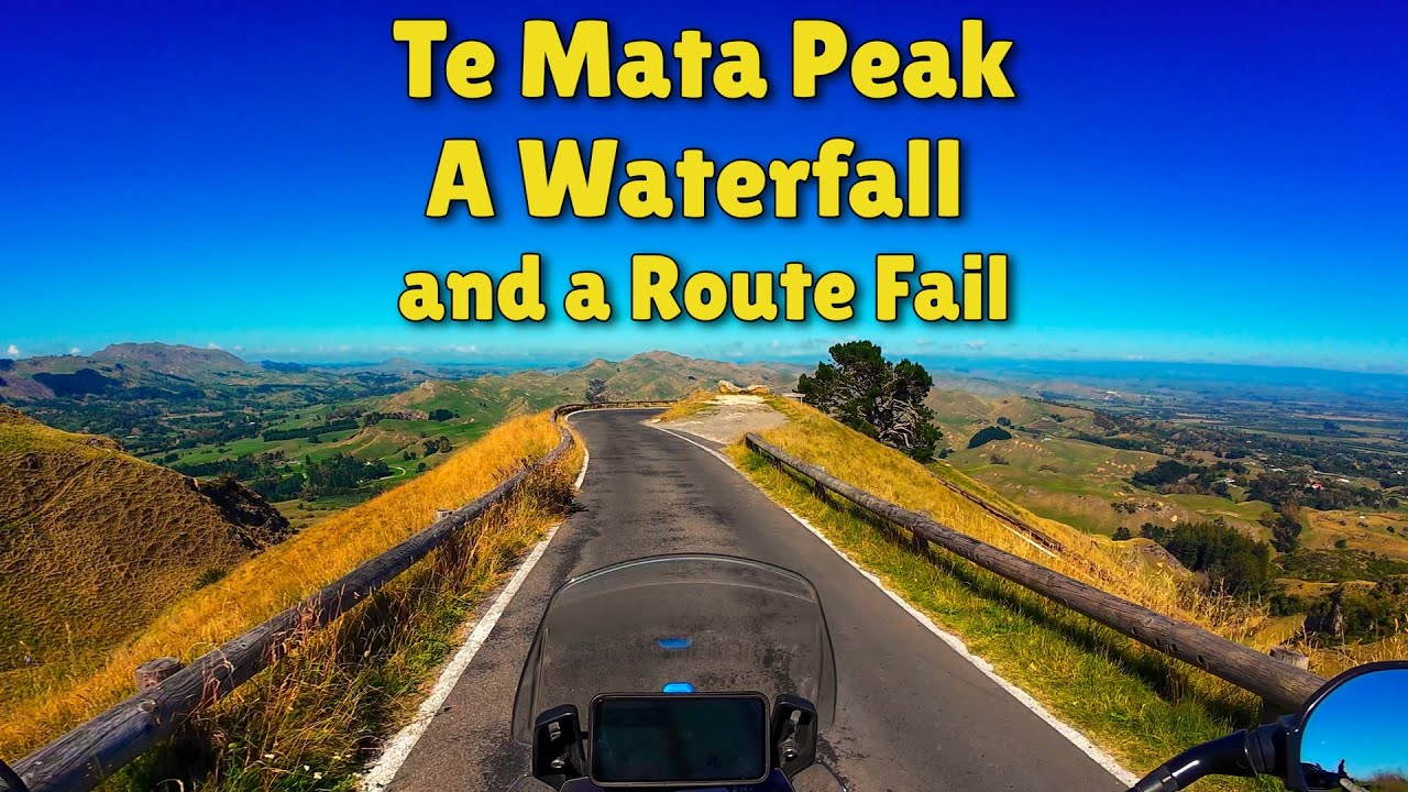 Te Mata Peak, a Waterfall, and a Route Fail - YouTube