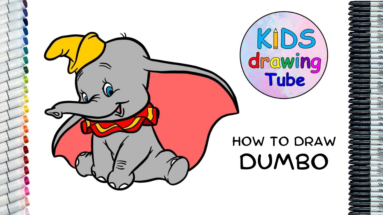 How to draw Dumbo | Disney's Dumbo - YouTube