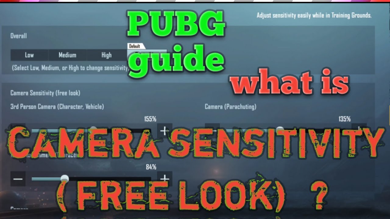 # what is camera sensitivity ( free look) ?, in PUBG mobile , # PUBG ...
