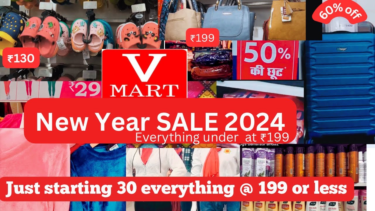 V-MART SALE 2024 | V-MART NEW YEAR SALE 😱FLAT 50% OFF | V-MART Winter ...