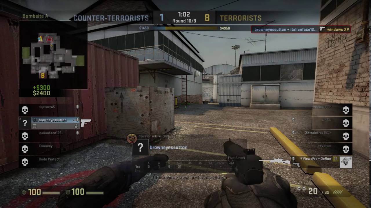 CS:GO (Counter Strike) Cache Match Highlights - YouTube