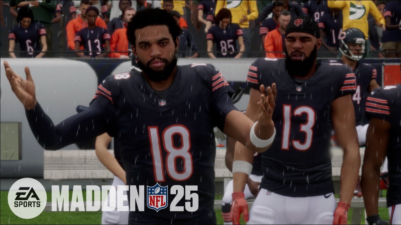 Madden 25 Gameplay - Chicago Bears vs Green Bay Packers (Caleb Williams ...