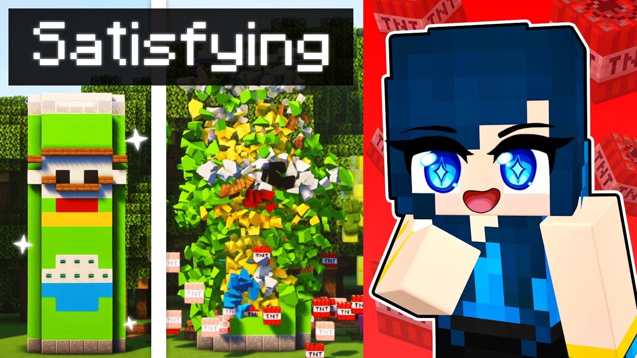 Building Oddly Satisfying THINGS in Minecraft! - YouTube