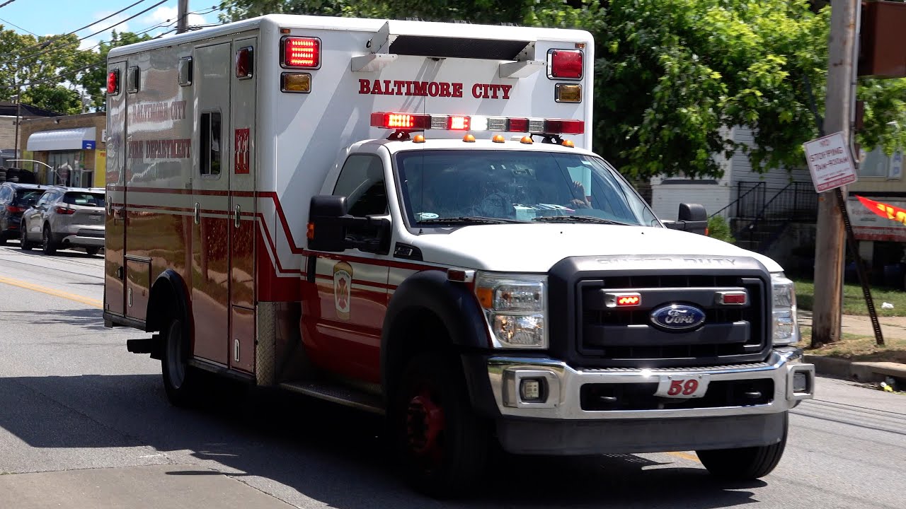 Baltimore City Fire Department Medic 11 Responding - YouTube