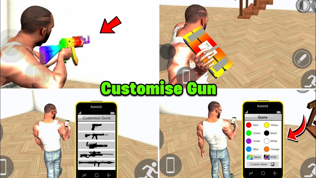 Customise Gun Feature In Indian Bike Driving 3d | Indian Bike Driving ...