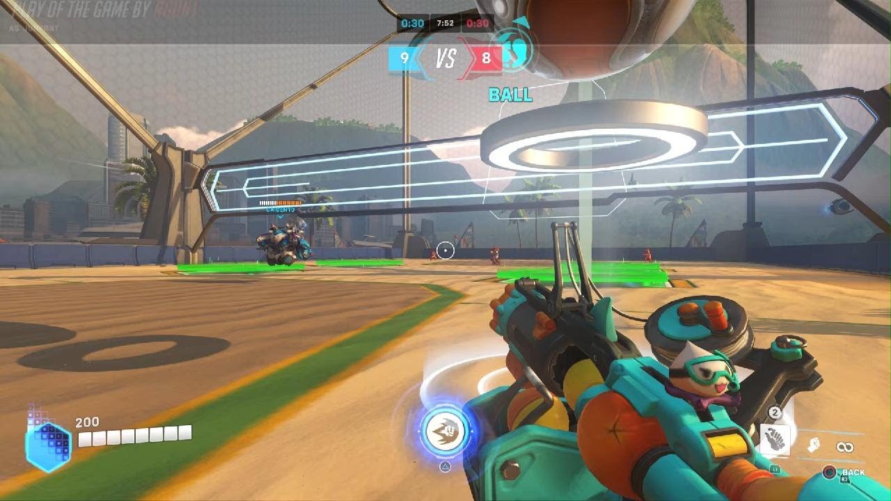 Overwatch 2 Junkrat at Winston's Beach Volleyball - YouTube