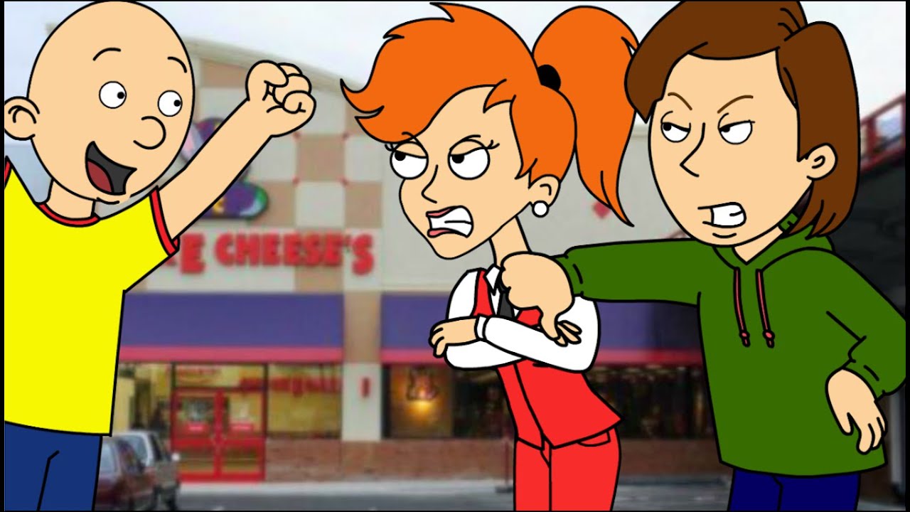 Caillou Skips School To Go To Chuck E Cheeses/Grounded - YouTube