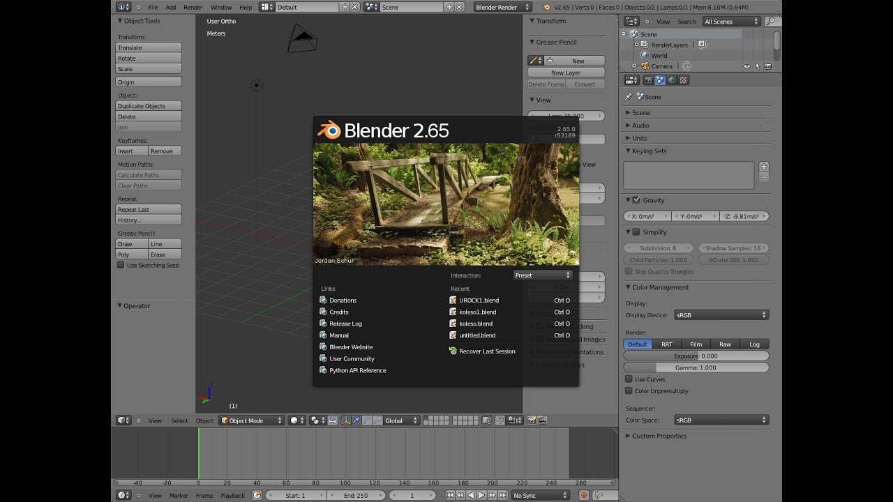 Серия уроков по Blender 3d (урок 1-й перезалит) - YouTube