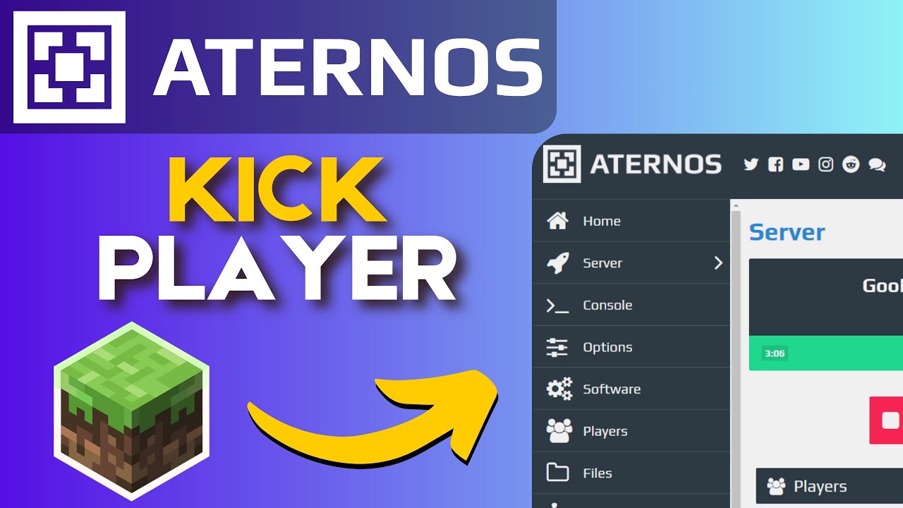 How to Kick a Player From Aternos Server - YouTube