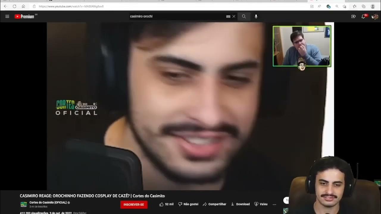 Orochinho Reagindo ao Casemiro Reage Orochinho Fazendo Cosplay de Cazé - YouTube