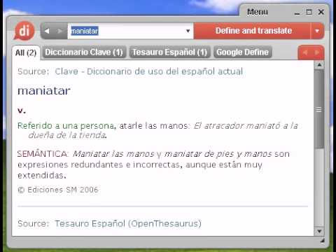 Definición de maniatar - YouTube