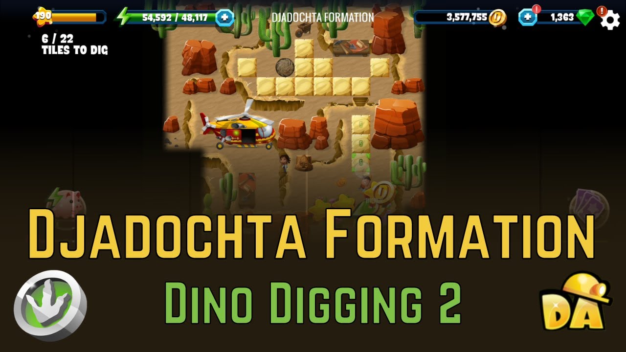 Djadochta Formation - #1 Dino Digging 2 - Diggy's Adventure - YouTube