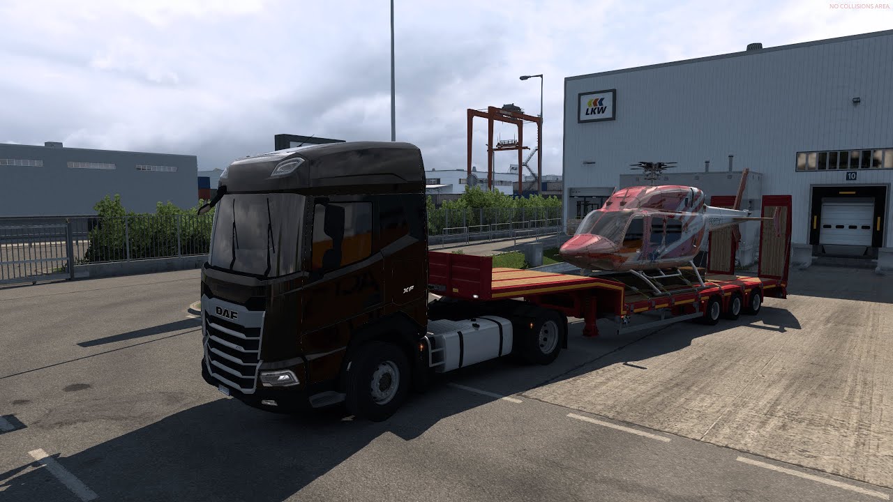 Euro truck simulator 2, cargo helicopter, from nuremberg to salzburg ...