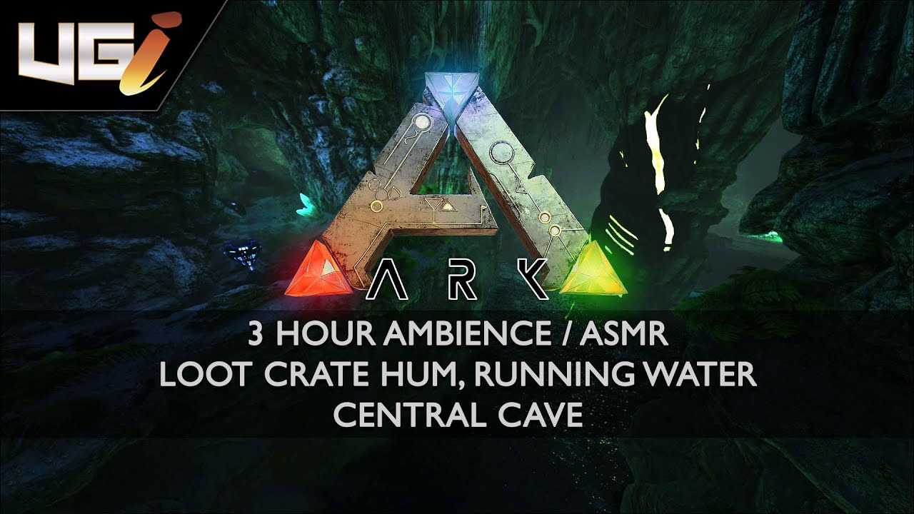 Ark Survival Evolved │ Ambience, ASMR │ Loot crate hum, Running water ...