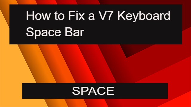 How to Fix a Spacebar on a V7 Keyboard - YouTube