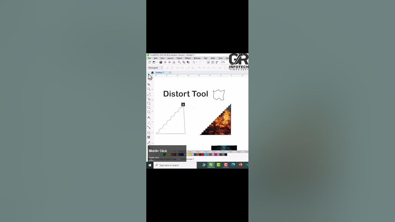 Distort Tool In CORELDRAW - YouTube