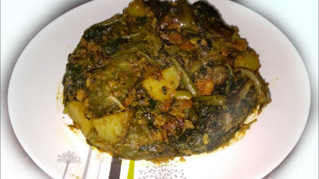 সম্পূর্ণ নিরামিষ পালংশাকের রেসেপি||Palong Shaker Recipe||Palong Shak ...