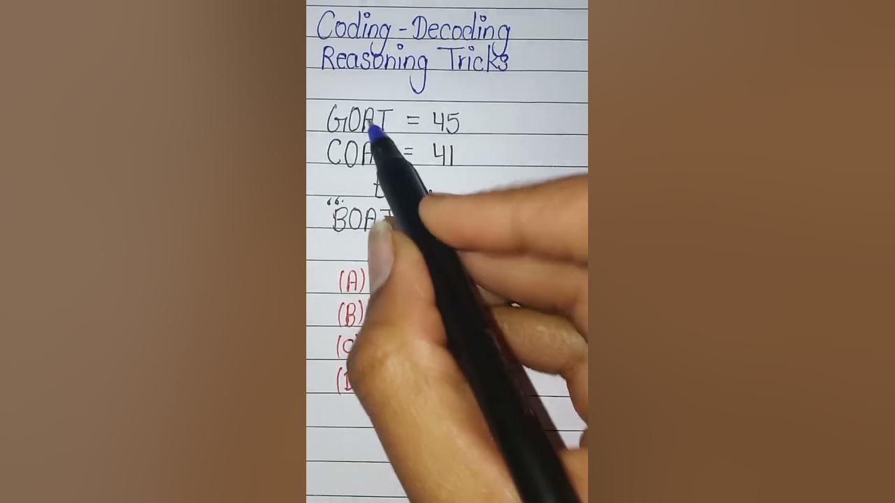 Coding Decoding Reasoning Questions Youtubeshorts Reasoning Ssc Viral Banking Youtube
