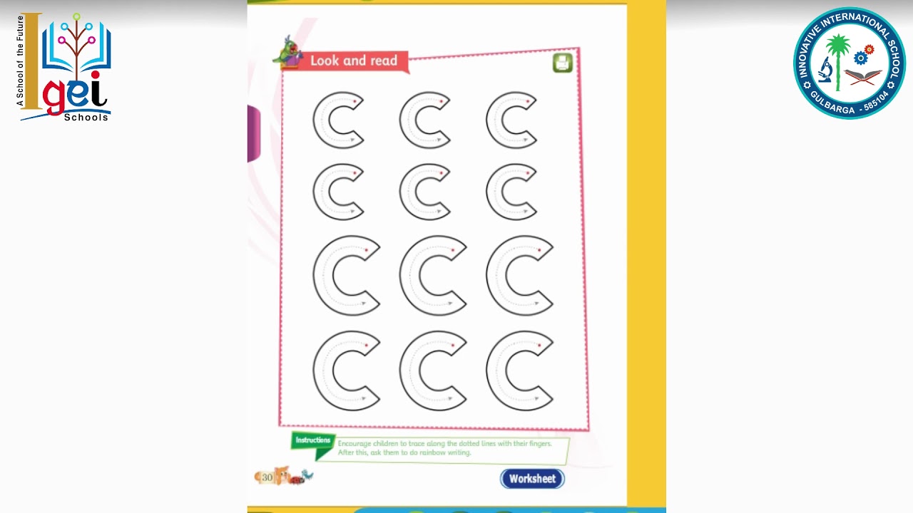 Class LKG ENG LSN 4 "LETTER C" by INNOVATIVE INTERNATIONAL SCHOOL ...