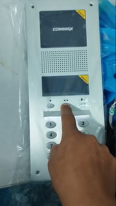 Programación de teléfonos en placa de calle COMMAX-DR-2AG (1⁰ Parte) - YouTube