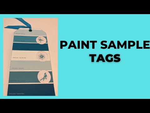Colorful Tags from Paint Sample! - YouTube