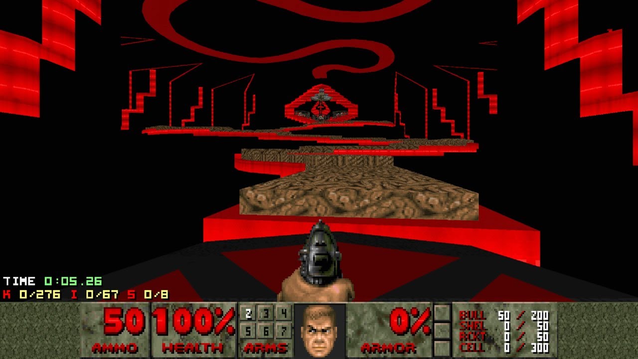 Doom - Ultimate Doom "In Name Only" (E4M8: Unto the Cruel): UV-Max (Map ...