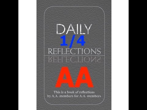 January 4 – AA Meeting - Daily Reflections - Alcoholics Anonymous ...