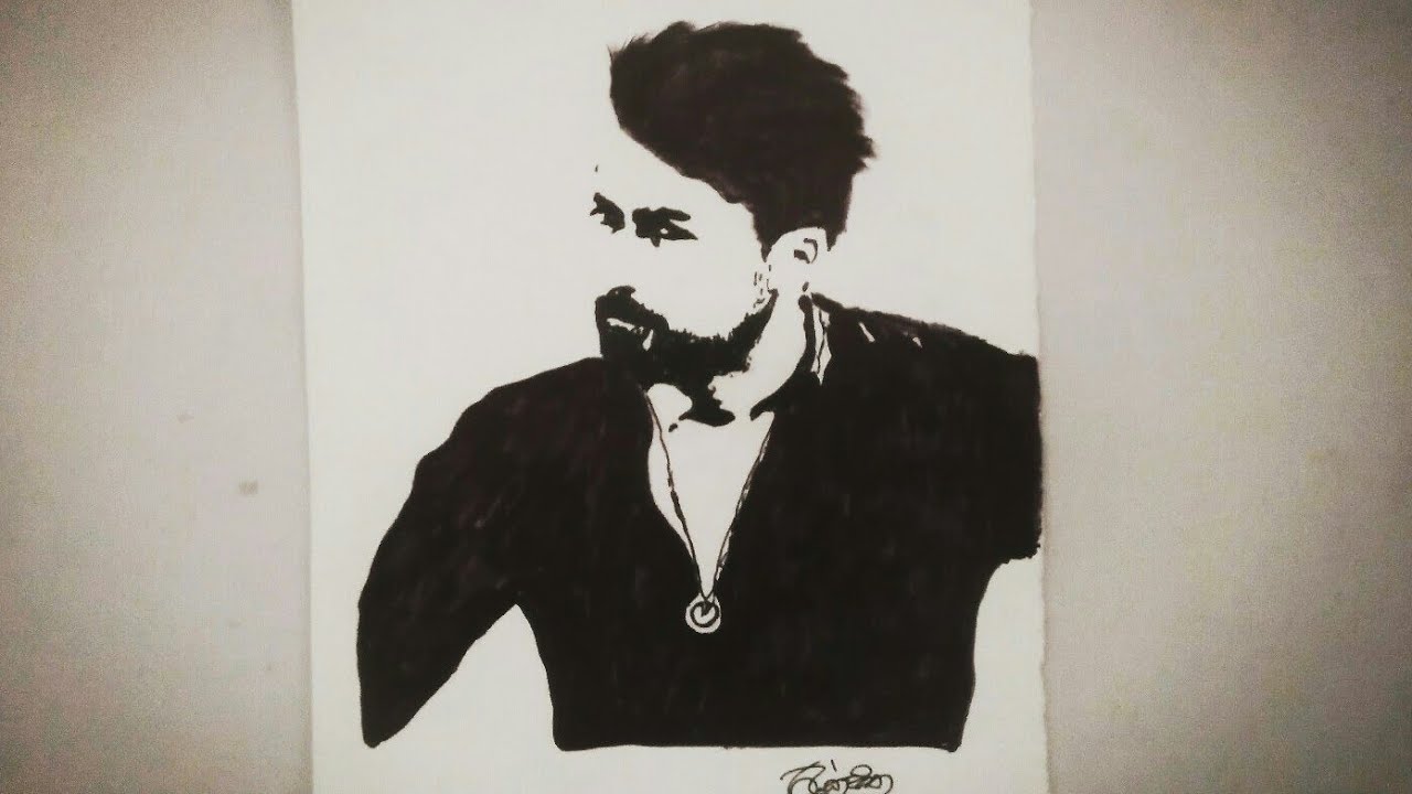 Simple Drawing Suriya | Tamil Actor | Black Vector Art | RukArtZ - YouTube