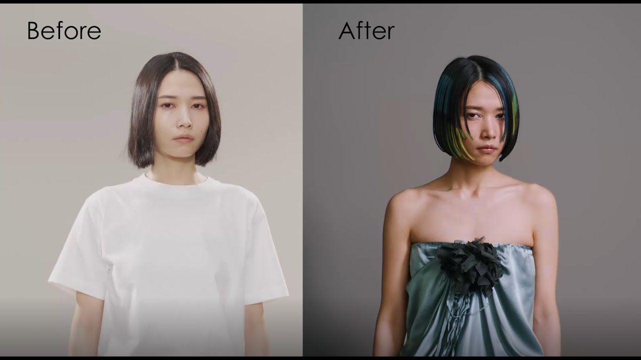 BEAUTY CREATORS INSPIRE 2024AW | トレンドヘアスタイルテクニック「GEOMETRIC COLOR BOB ...