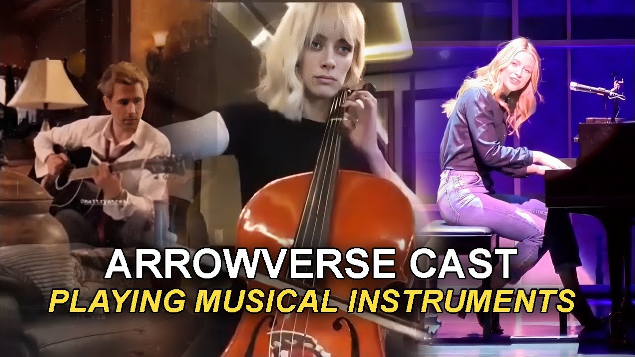 Arrowverse Cast Playing Musical Instruments - YouTube