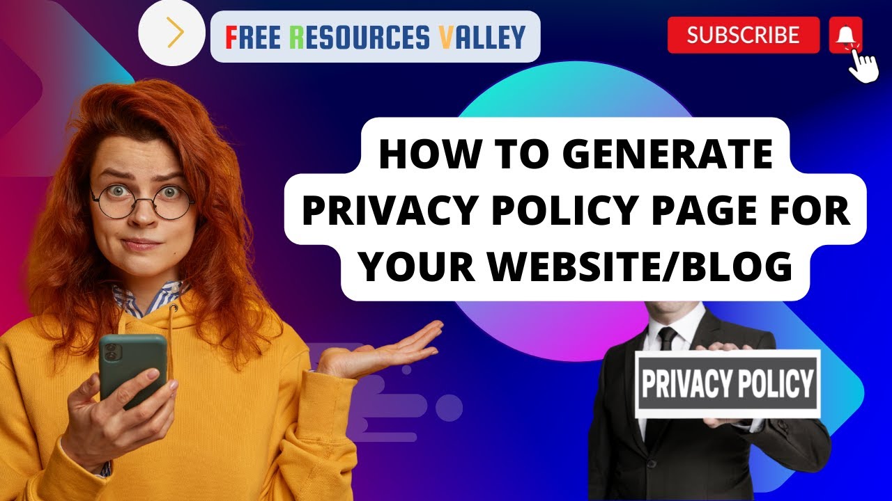 How to generate Privacy Policy Page for your website/blog - YouTube