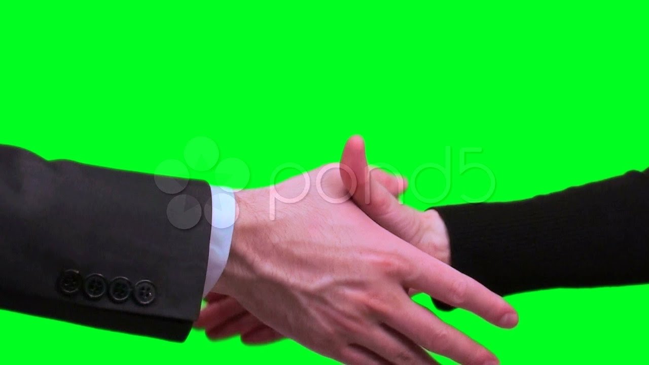 Business Handshake Green Screen. Stock Footage - YouTube