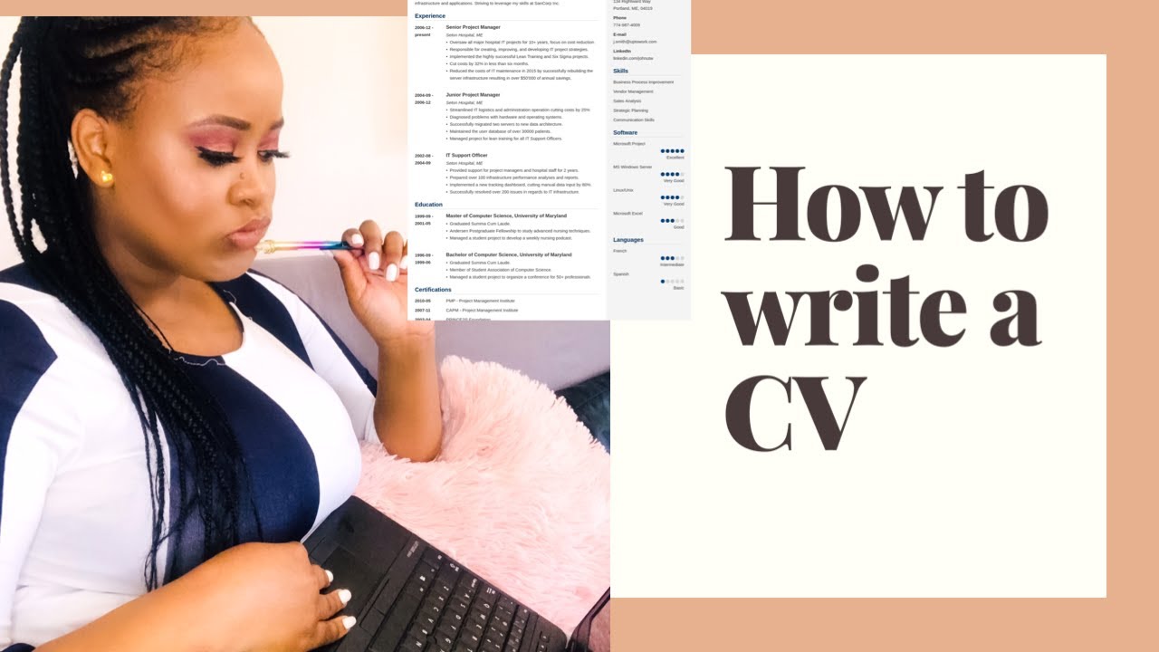 How to write a CV || Tips || South African Youtuber - YouTube